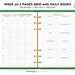 Weekly MENU GRID With Grocery List A6 Printable Planner Insert Ring ...
