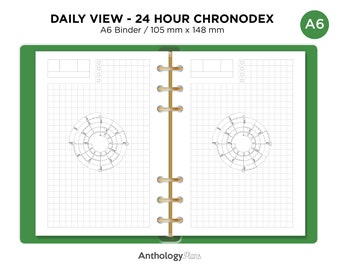 A6 DAILY Schedule With Tracker Printable RING Planner Insert | Etsy