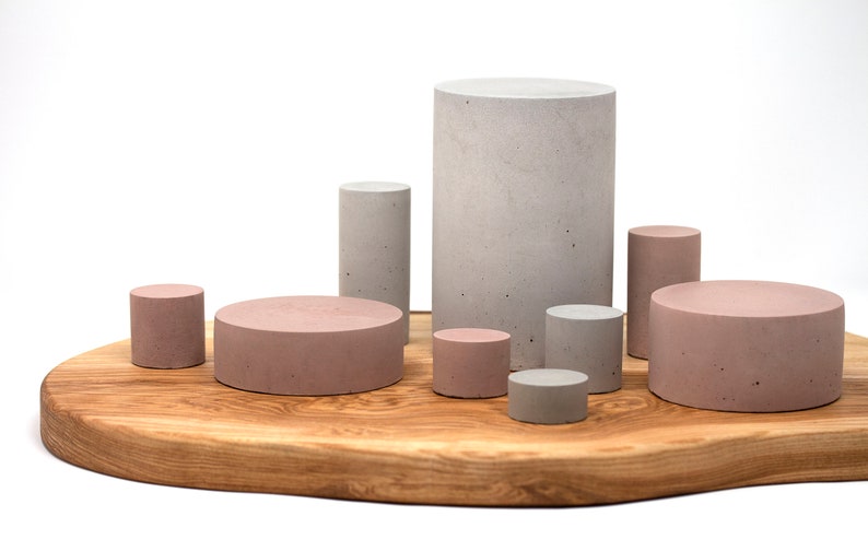 Concrete Cylinder Display Stand | Etsy