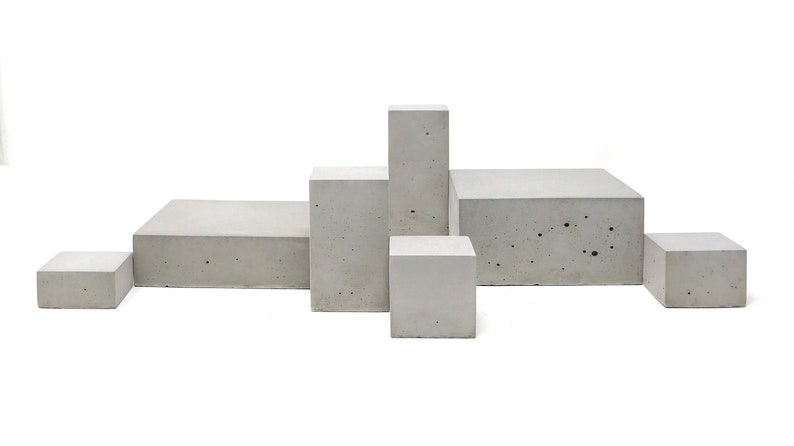 Concrete Block - Display Stand - Etsy