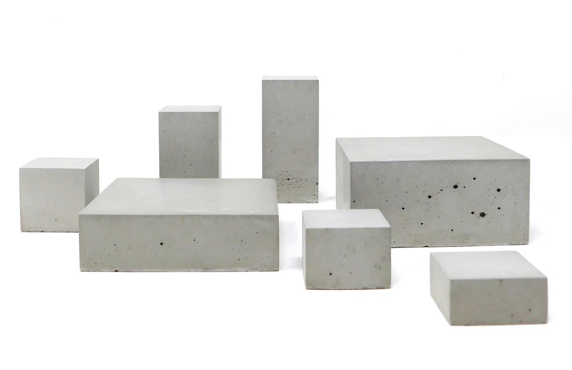 Concrete Block - Display Stand - Etsy