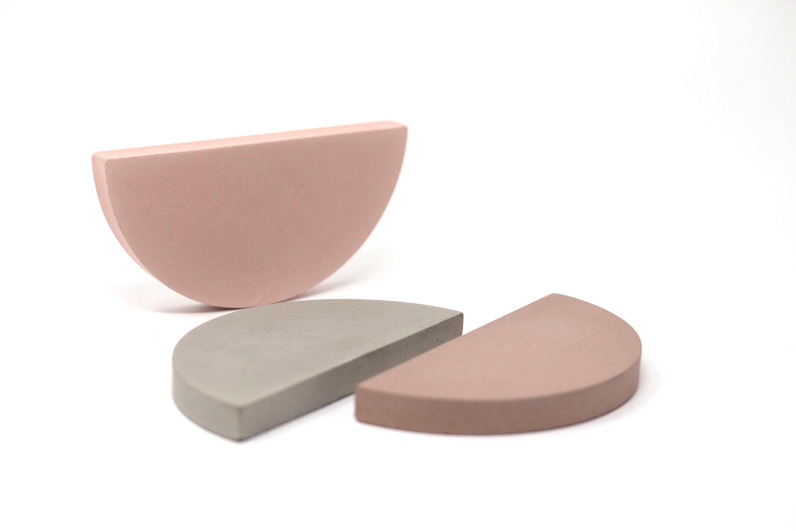 Concrete Semi-circle Display Stand Set of 2 | Etsy