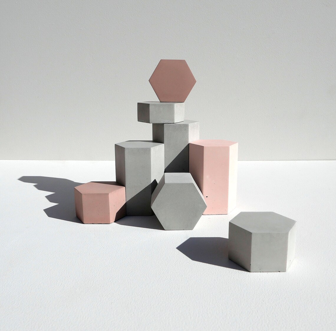 Concrete Hexagon - Display Stands - Etsy