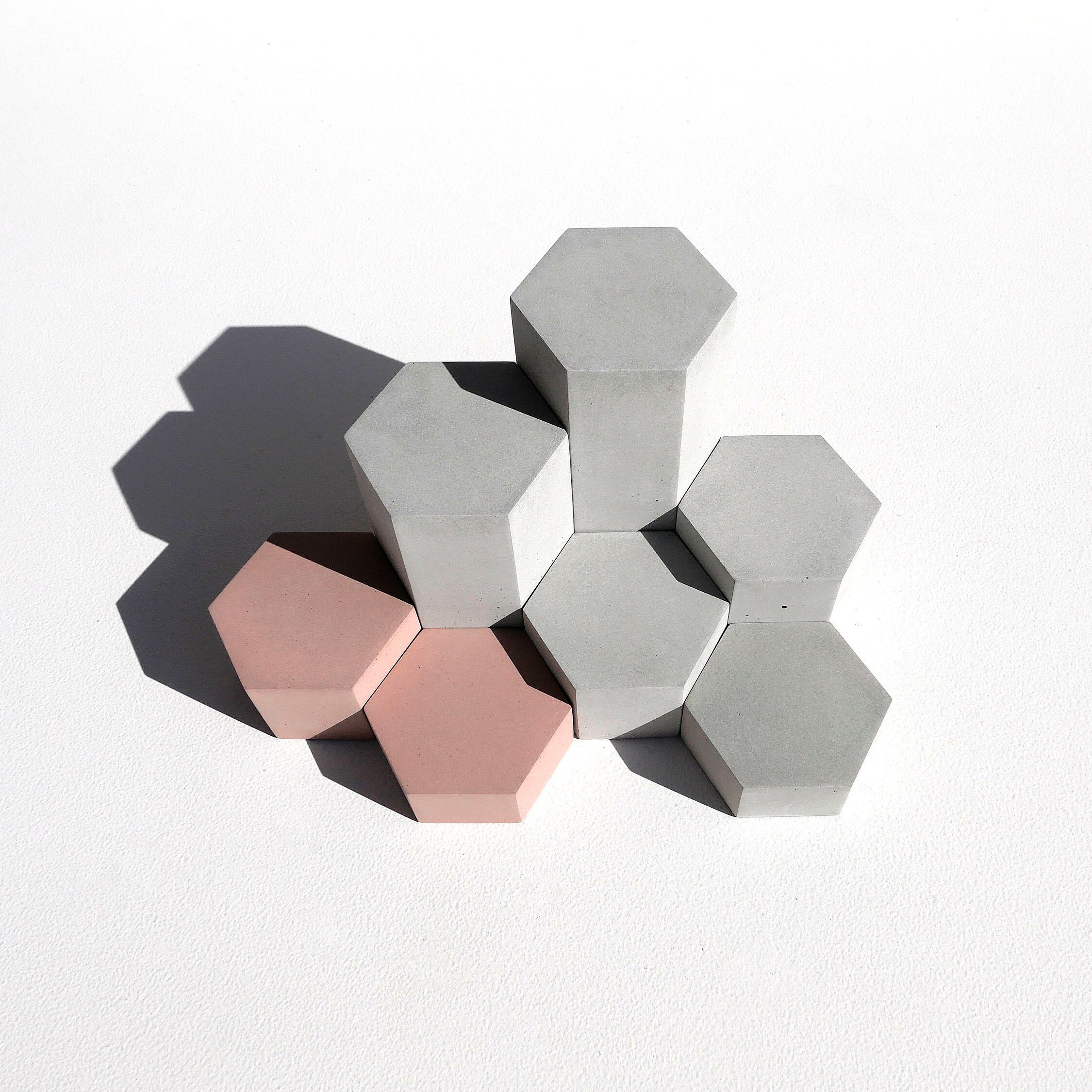 Concrete Hexagon - Display Stands - Etsy