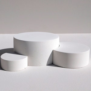 Concrete Cylinder Display Stands - Set of 3 (detachable) - Etsy