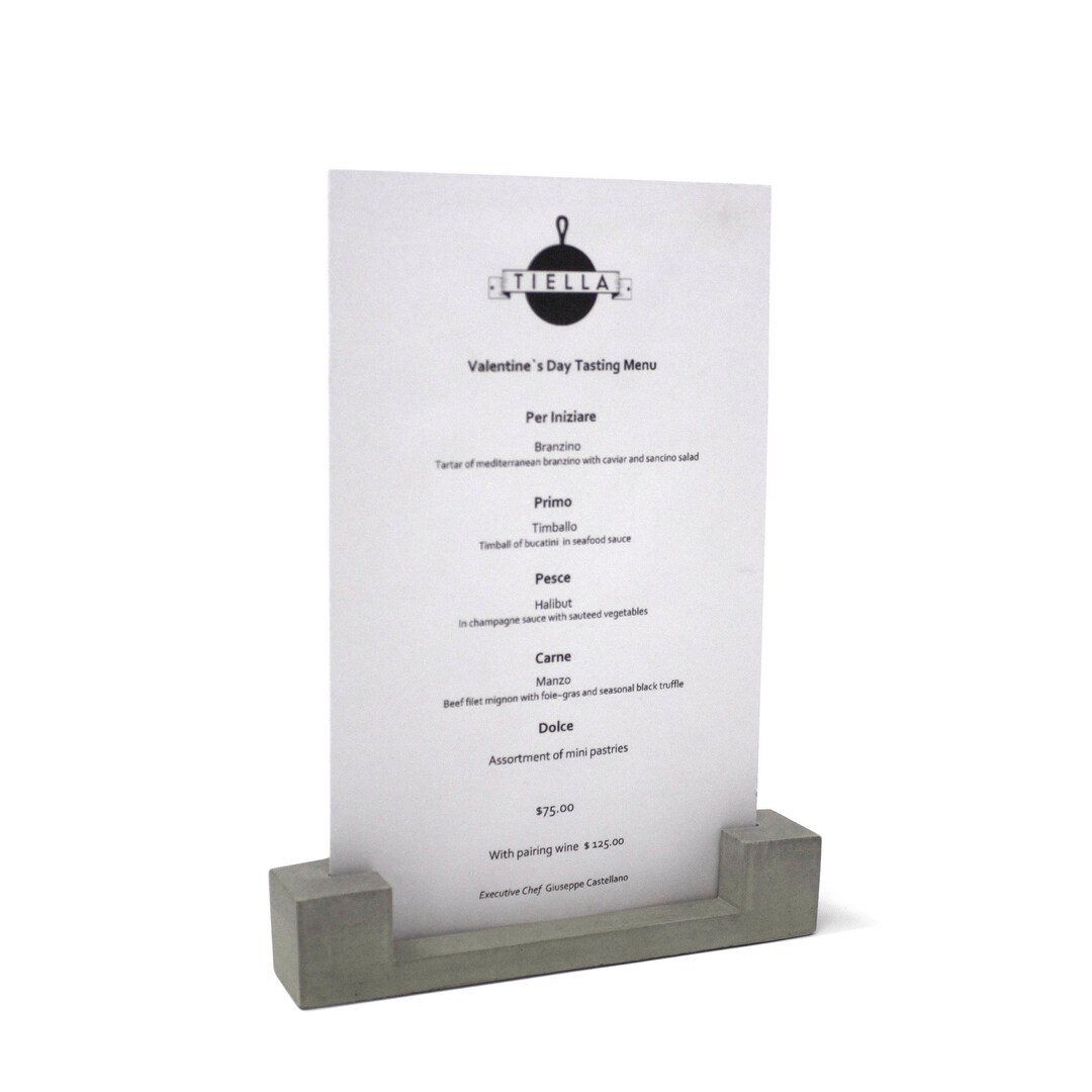 Concrete Menu/brochure Holder - Etsy
