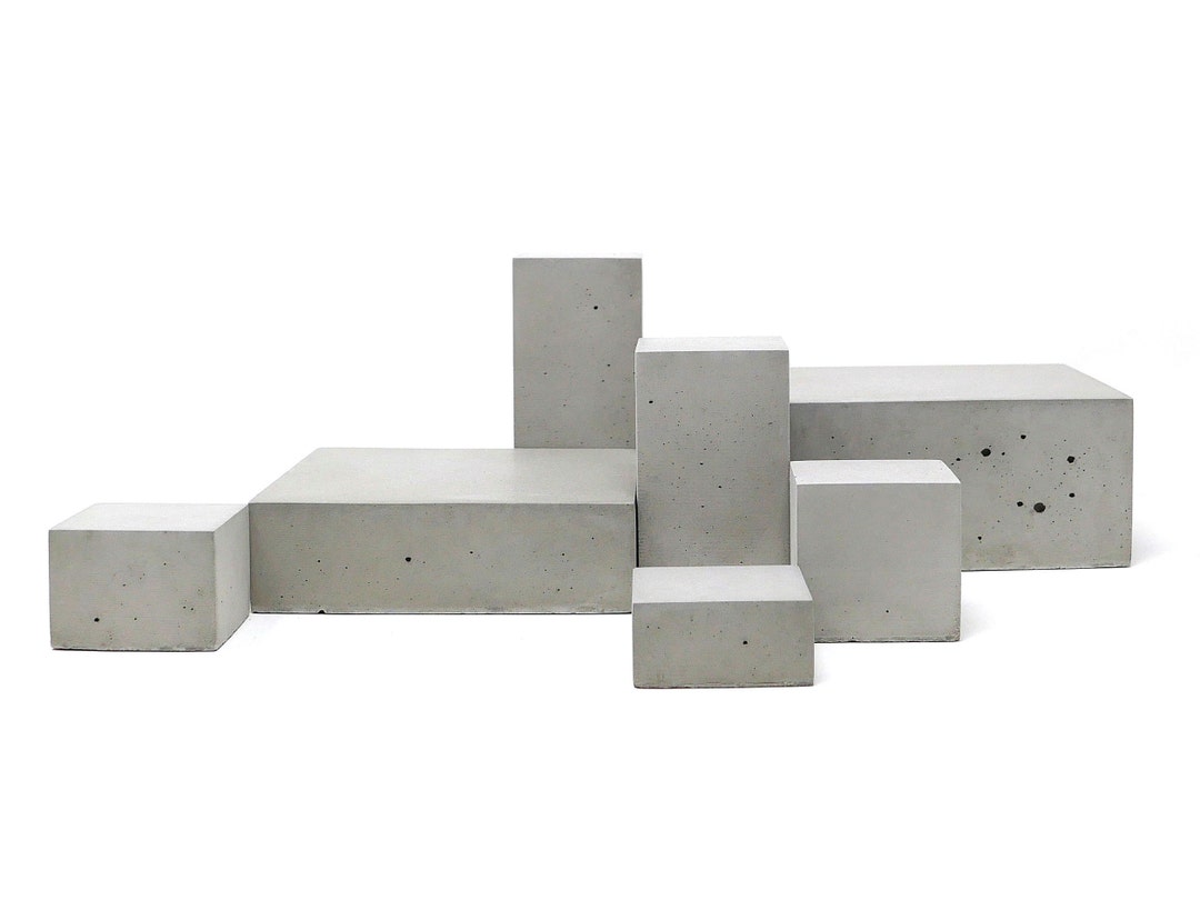Concrete Block - Display Stand - Etsy