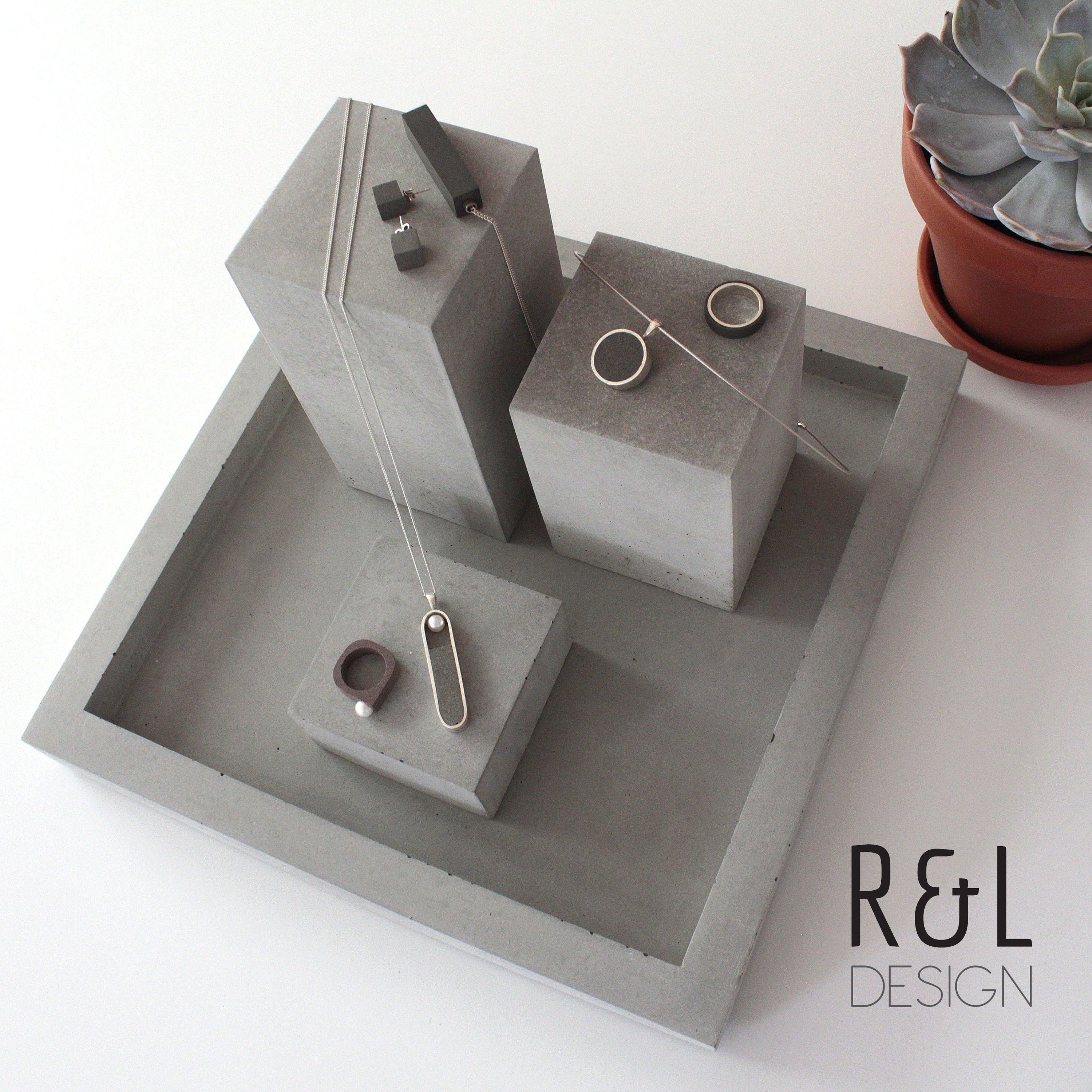 Concrete Block Display Stand | Etsy UK