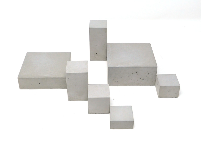 Concrete Block - Display Stand - Etsy