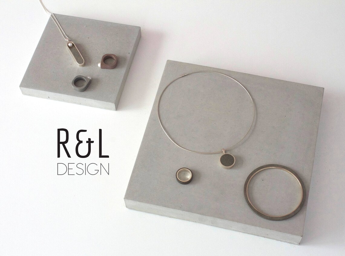 Concrete Slabs - Display Stand (14cm X 14cm X 2cm) - Etsy