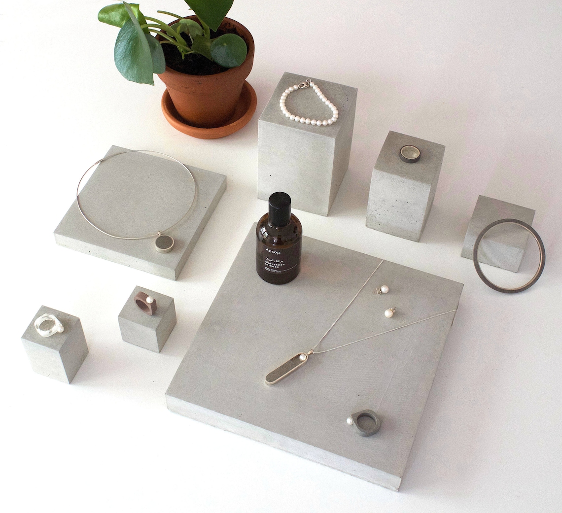 Concrete Slabs Display Stand 14cm X 14cm X 2cm - Etsy