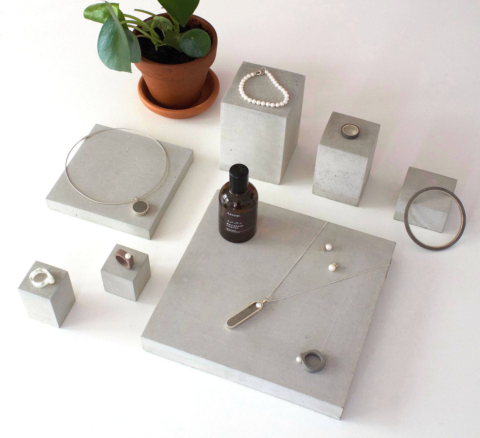 Concrete Slabs - Display Stand (14cm X 14cm X 2cm) - Etsy