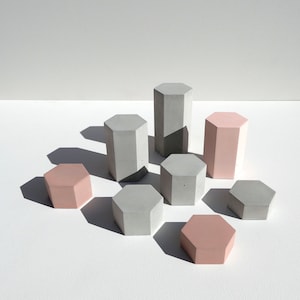 Concrete Hexagon - Display Stands - Etsy