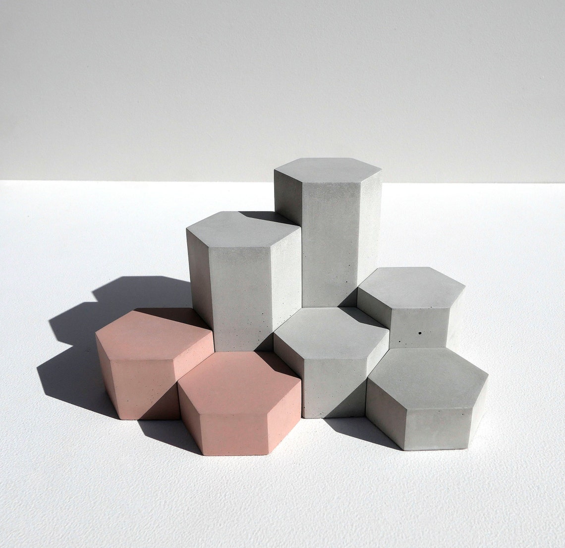 Concrete Hexagon - Display Stands - Etsy