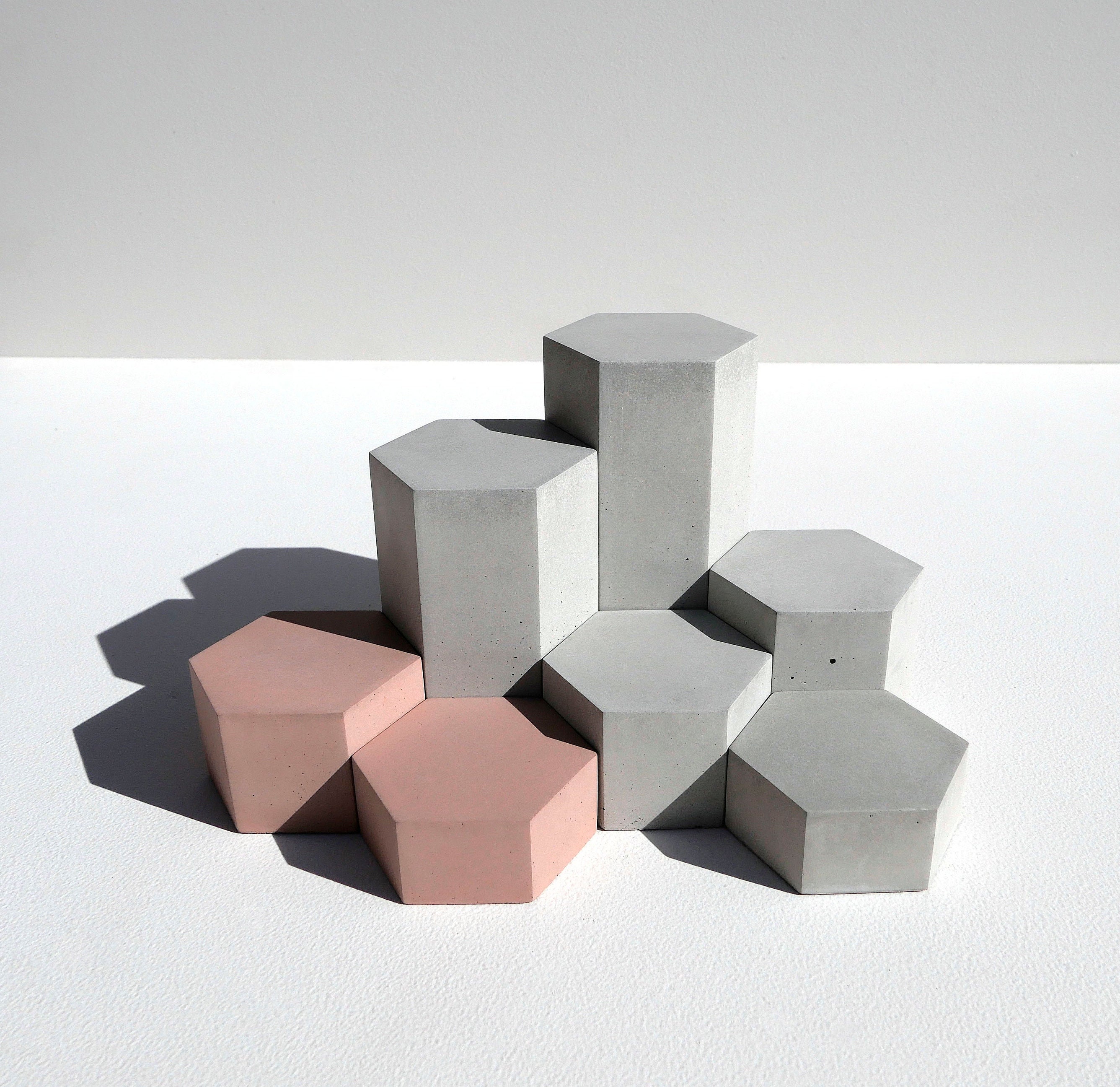 Concrete Hexagon - Display Stands - Etsy