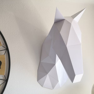 Papercraft Cheval geometrique en kit Geometric Papercraft horse Kit DIY ...