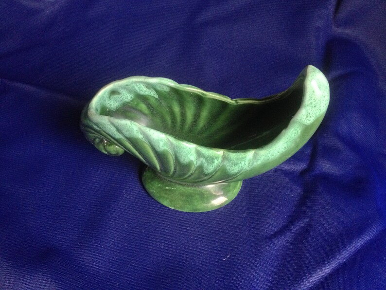 1940's Vintage Pottery Planter Retro Green Ceramic Vase Made in Canada ...