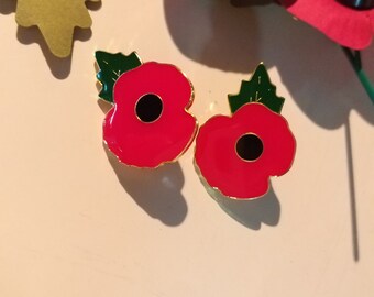 Poppy Enamel Pin - Etsy