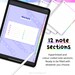 Pastel Digital Planner and Sticky Notes | Goodnotes & Noteshelf Bullet ...