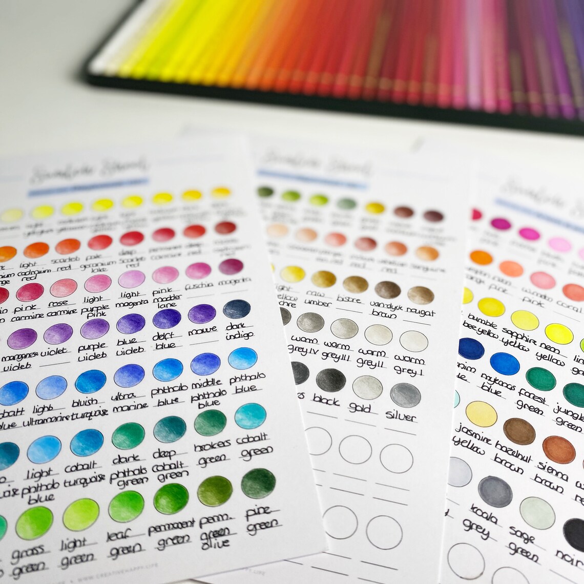 Color Tracker Colour Tracker Coloring Book Tracker - Etsy UK