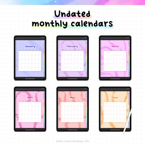 Pastel Digital Planner and Sticky Notes | Goodnotes & Noteshelf Bullet ...