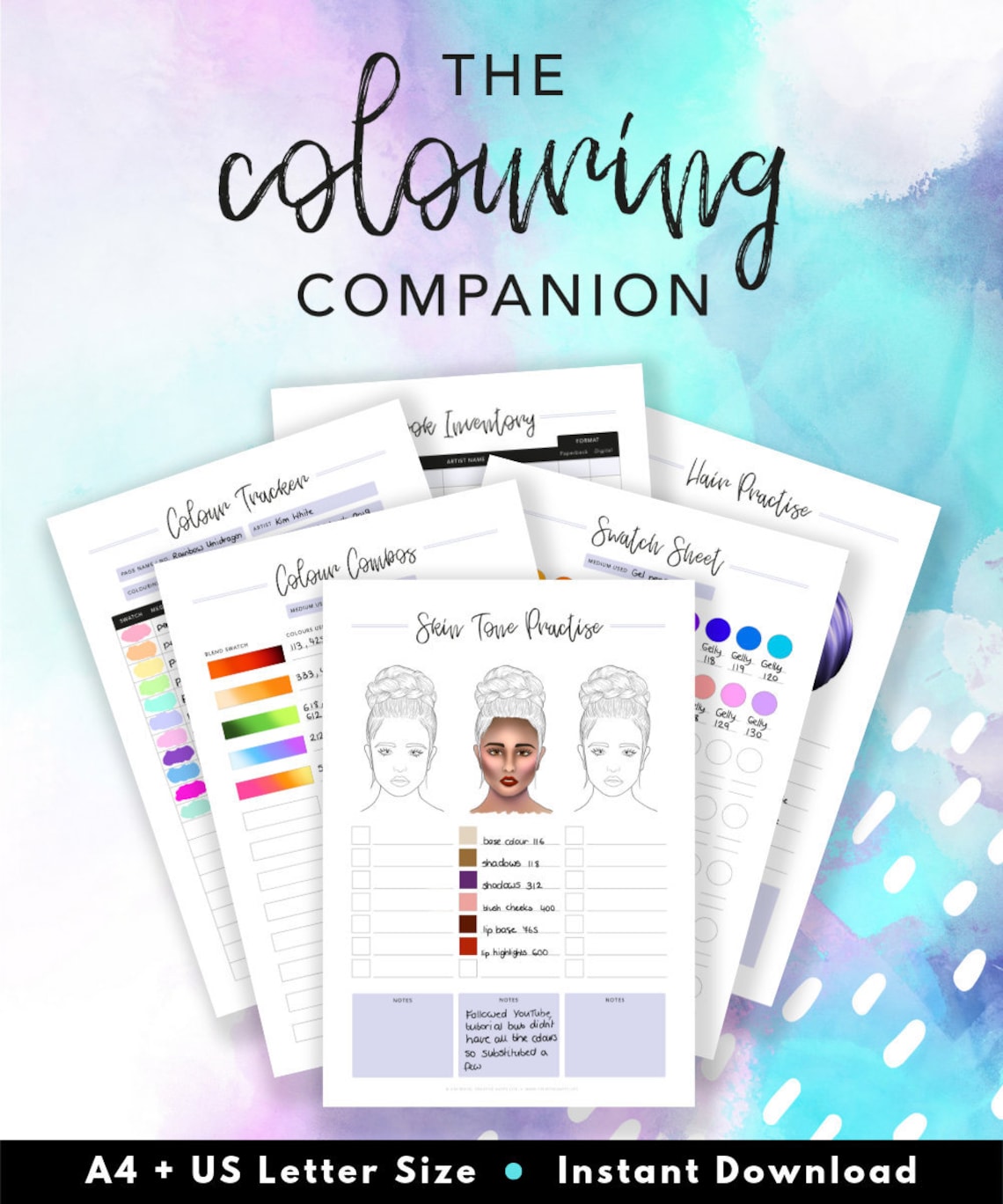 Color Tracker Colour Tracker Coloring Book Tracker - Etsy