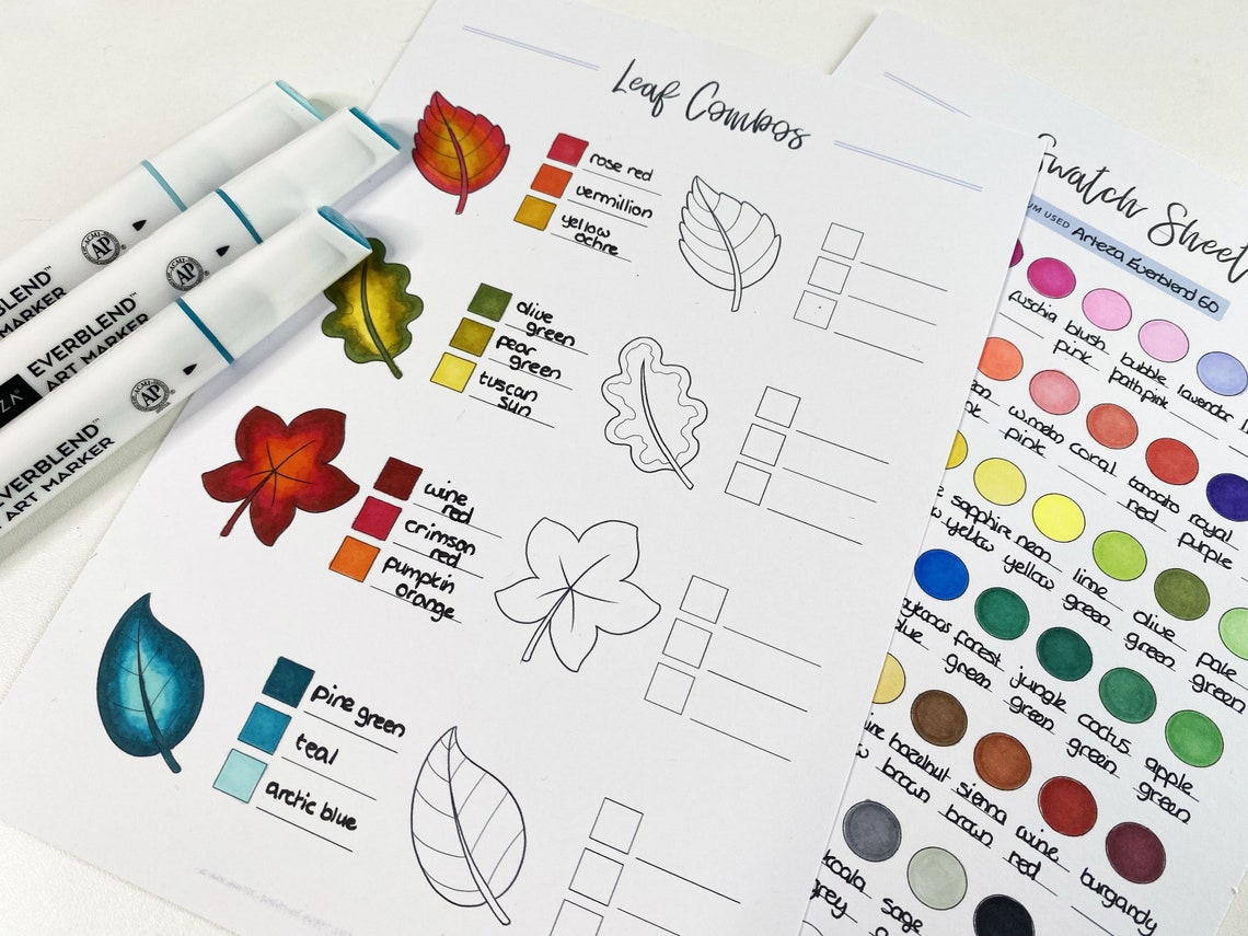 Color Tracker Colour Tracker Coloring Book Tracker | Etsy UK