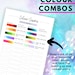 Color Tracker, Colour Tracker, Coloring Book Tracker, Colouring Book ...