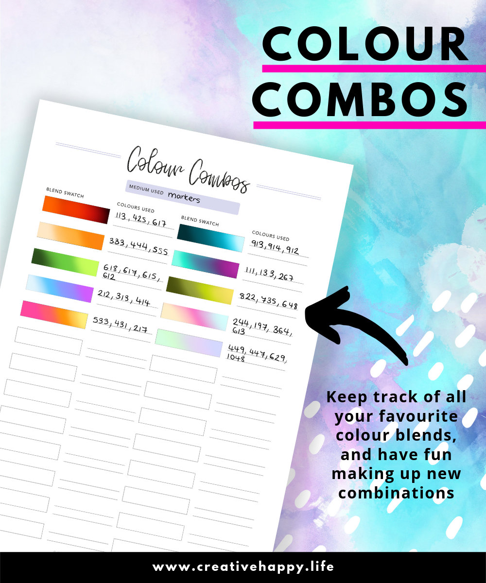 Color Tracker, Colour Tracker, Coloring Book Tracker, Colouring Book ...