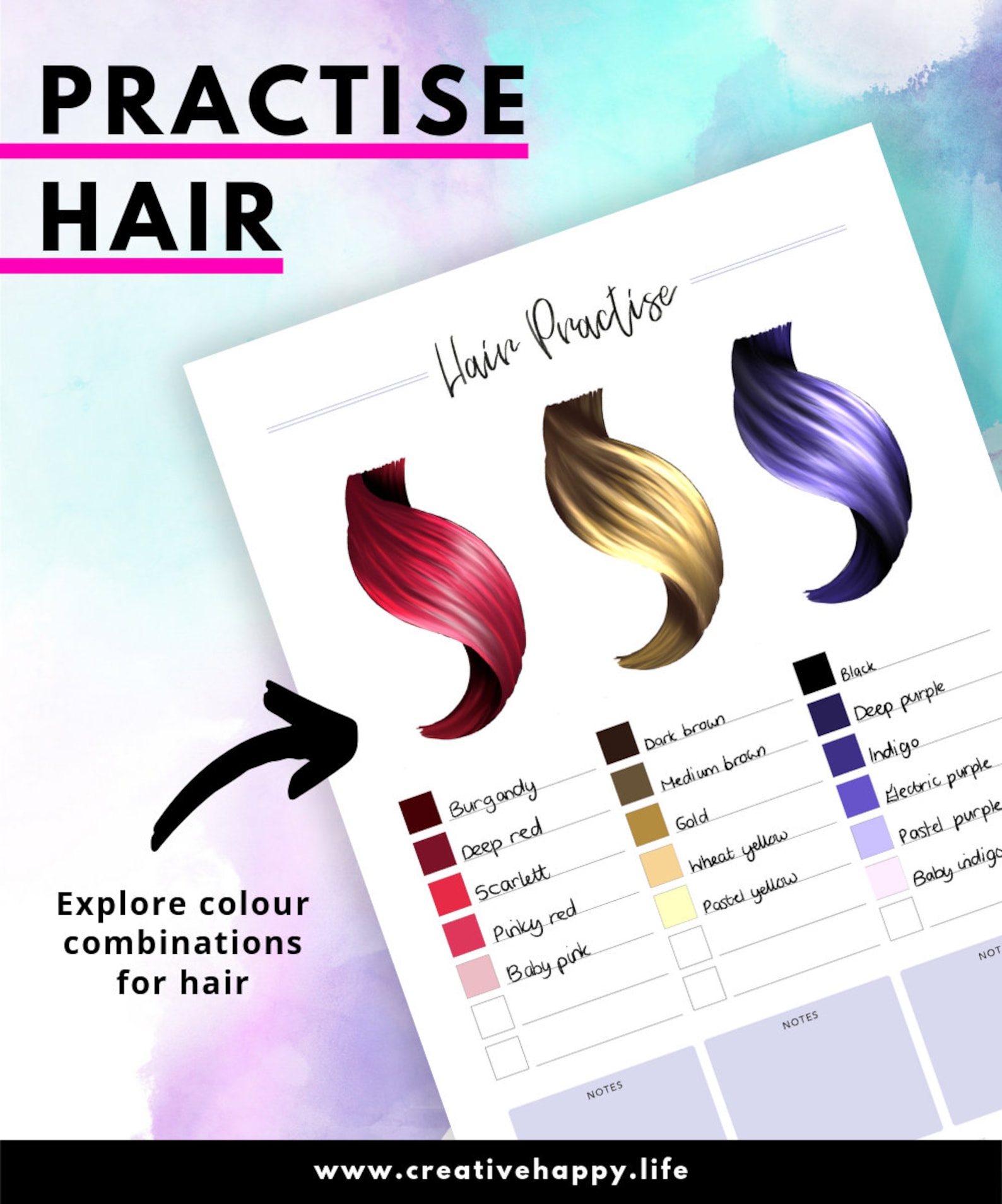 Color Tracker Colour Tracker Coloring Book Tracker | Etsy UK