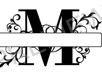 Letter M Monogram Svg | Etsy