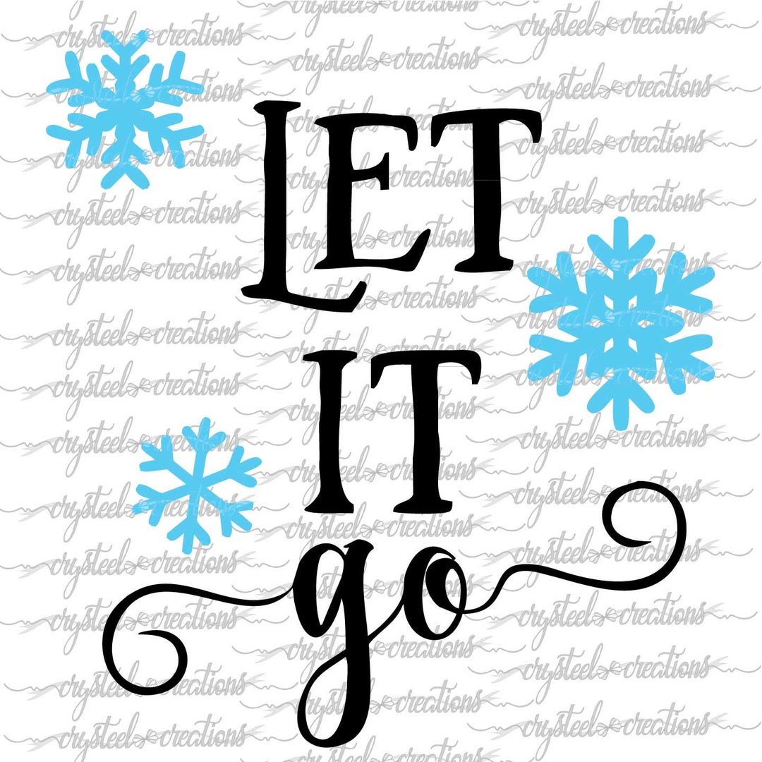 Let It Go SVG PNG Silhouette Cricut Christmas Toilet - Etsy