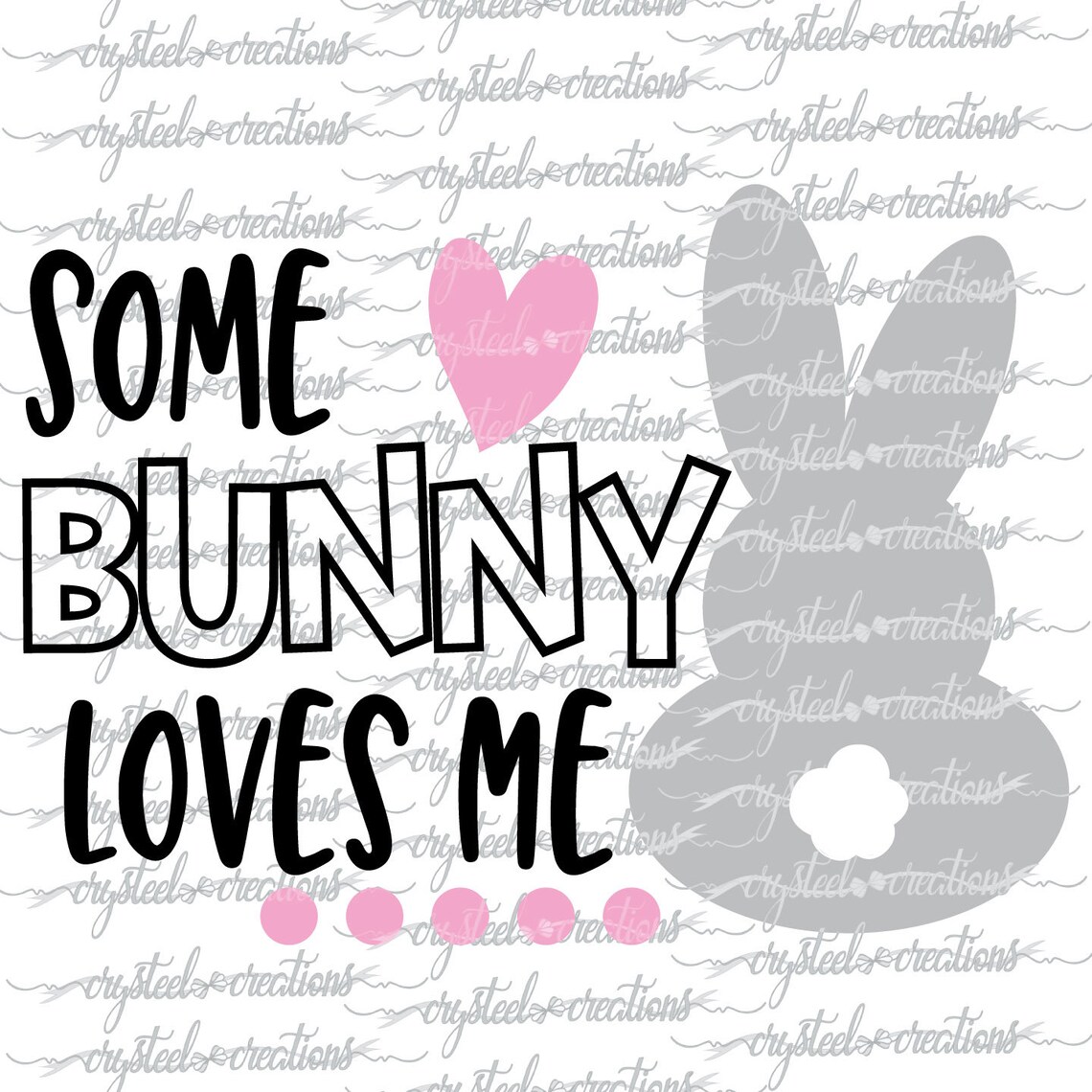 Some Bunny Loves Me SVG PNG DXF Silhouette Design Easter | Etsy