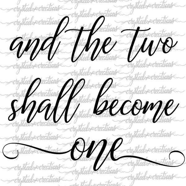 Two Shall Become One - Etsy