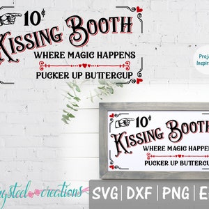 Kissing Booth SVG PNG DXF Eps Silhouette Cricut - Etsy