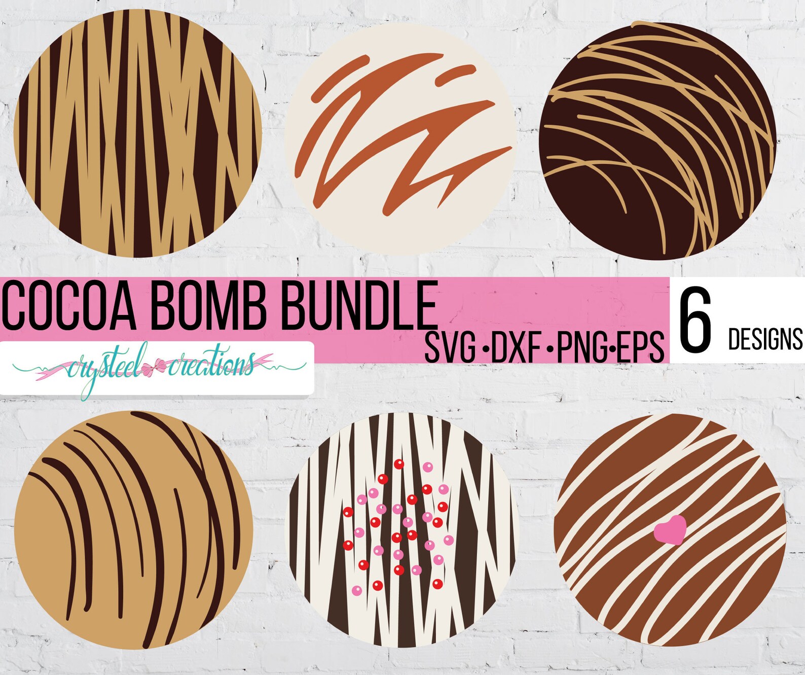 Cocoa Bombs SVG PNG DXF eps Silhouette Cricut | Etsy