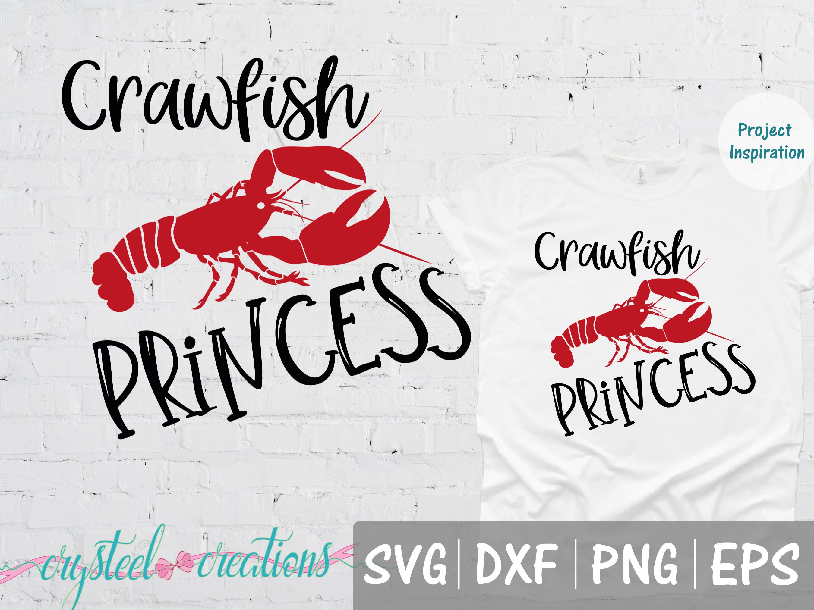 Painting Cute fun Crawfish Princess SVG PNG Vinyl Design crawfish boil ...