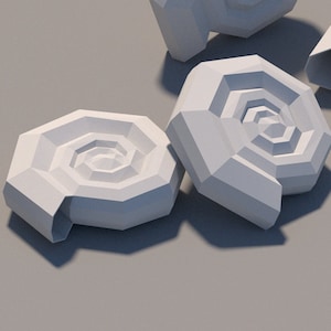 Papercraft PDF Template for Sea Shell, Origami, Paper, Sculpture ...