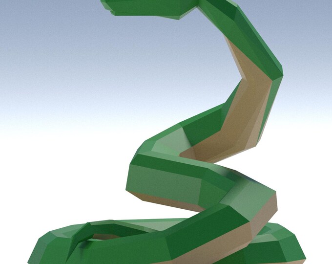 Papercraft Snake Digital PDF Template, DIY Paper Snake Template, New ...
