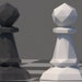 Papercraft Chess Pawn PDF Template, for DIY, 3D Origami, Paper ...