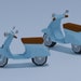 3d Papercraft Scooter, Pepakura Pdf, Svg Scooter Template, DIY ...