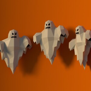 Papercraft DIY Ghost , Papercraft Halloween Ghost, Dxf Ghost Drawing ...