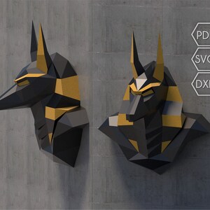 Papercraft DIY Anubis Model Paper 3d Anubis Anubis Template - Etsy