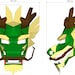 Papercraft 3d Chinese Dragon Mask PDF Digital Template, Low Poly Paper ...