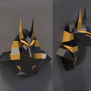 Papercraft DIY Anubis Model Paper 3d Anubis Anubis Template - Etsy