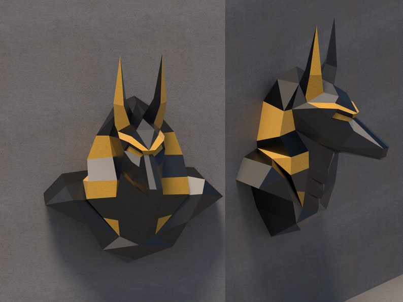 Papercraft DIY Anubis Model Paper 3d Anubis Anubis Template - Etsy
