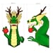 3D Papercraft Chinese Dragon, Low Poly Dragon SVG Template, Paper Decor ...