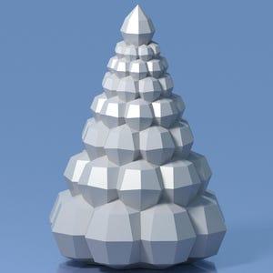 3d Papercraft Christmas Tree PDF Template, SVG Christmas Tree Template ...