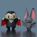 Papercraft PDF Halloween Bat, SVG Pepakura Bat Template, Low Poly ...