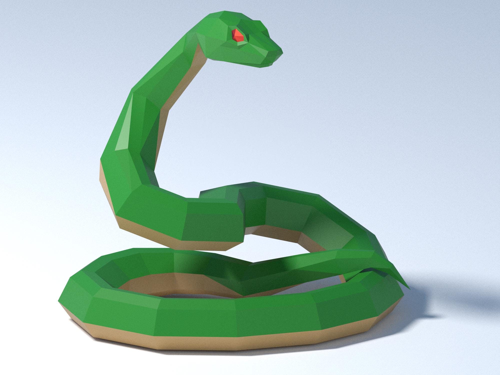 Papercraft Snake Digital PDF Template, DIY Paper Snake Template, New ...